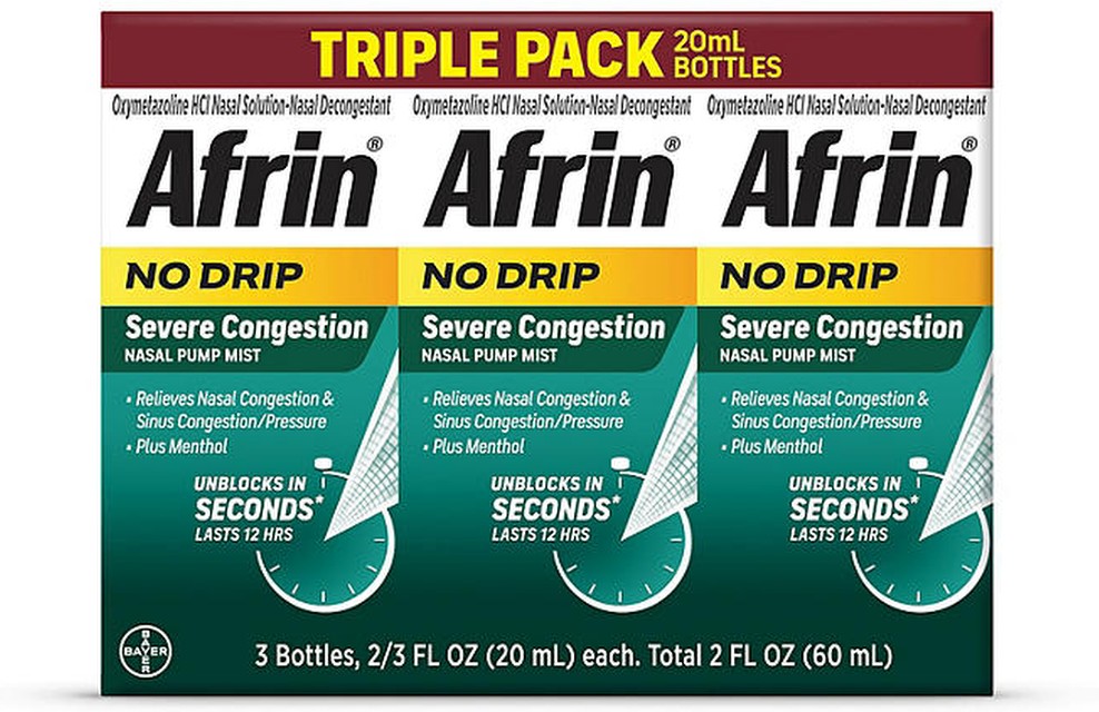 Afrin No-Drip Severe Congestion Nasal Spray 20 ml./pk., 3 pk.